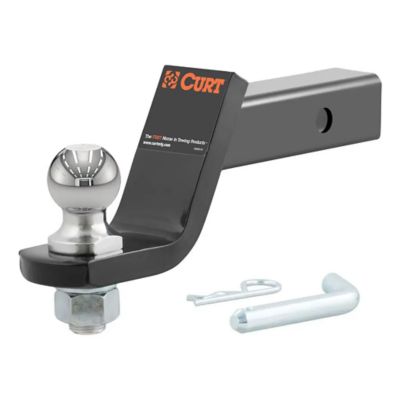 CURT 45055, Trailer Hitch Mount with 1-7/8-Inch Ball & Pin, Fits 2-Inch ...