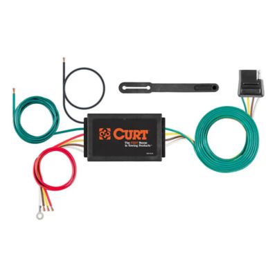 CURT 56187, Powered 3-to-2-Wire Splice-in Trailer Tail Light Converter ...