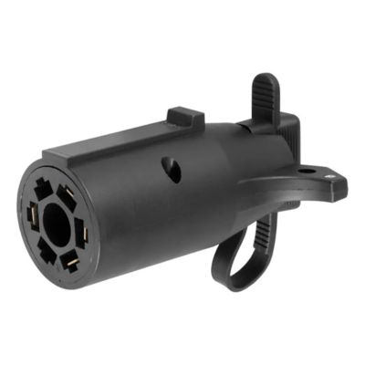 CURT Electrical Adapter with Tester (7-Way RV Blade Vehicle to 4-Way ...