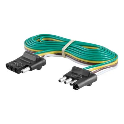 CURT 4-Way Flat Connector Plug & Socket Loop with 72" Wires | Del City