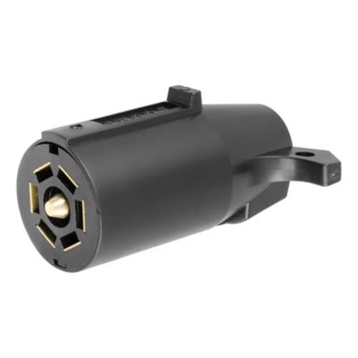CURT 7-Way RV Blade Connector Plug (Trailer Side, Black Plastic) | Del City