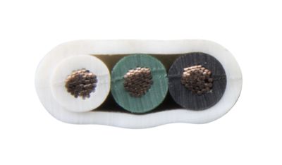 8 Ga Ancor Marine Grade Tinned Triplex Cable Flat Cable - 100 ft | Del City